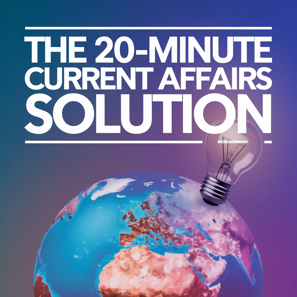The 20-Minute Current Affairs Solution: Stay Updated Without ...