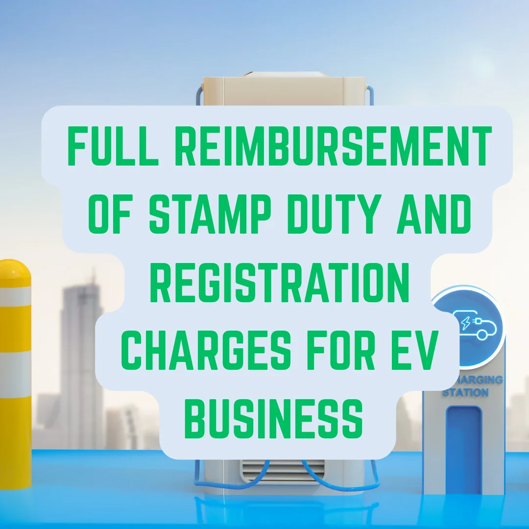 Full Reimbursement of Stamp Duty and Registration Charges for EV ...