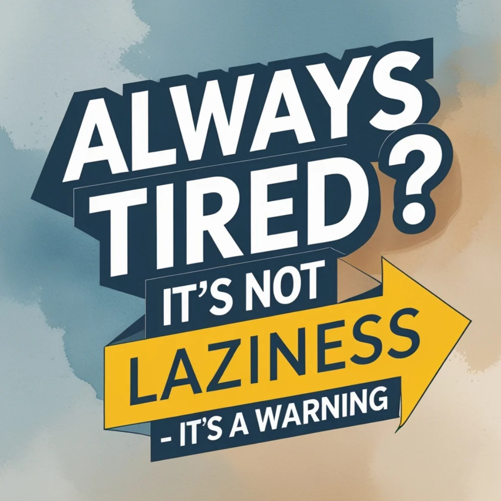 Always Tired? It's Not Laziness – It's a Warning