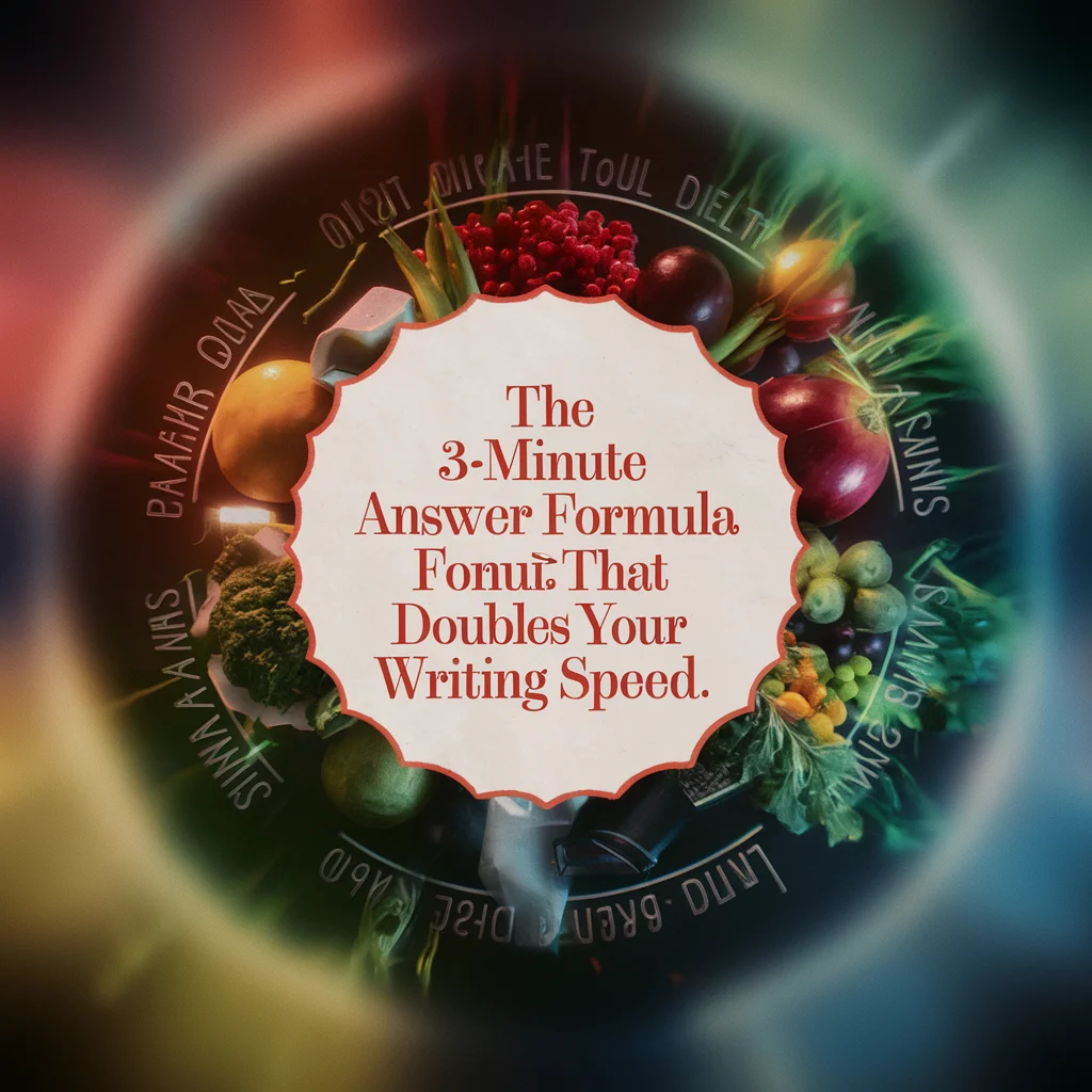 The 3-Minute Answer Formula That Doubles Your Writing Speed