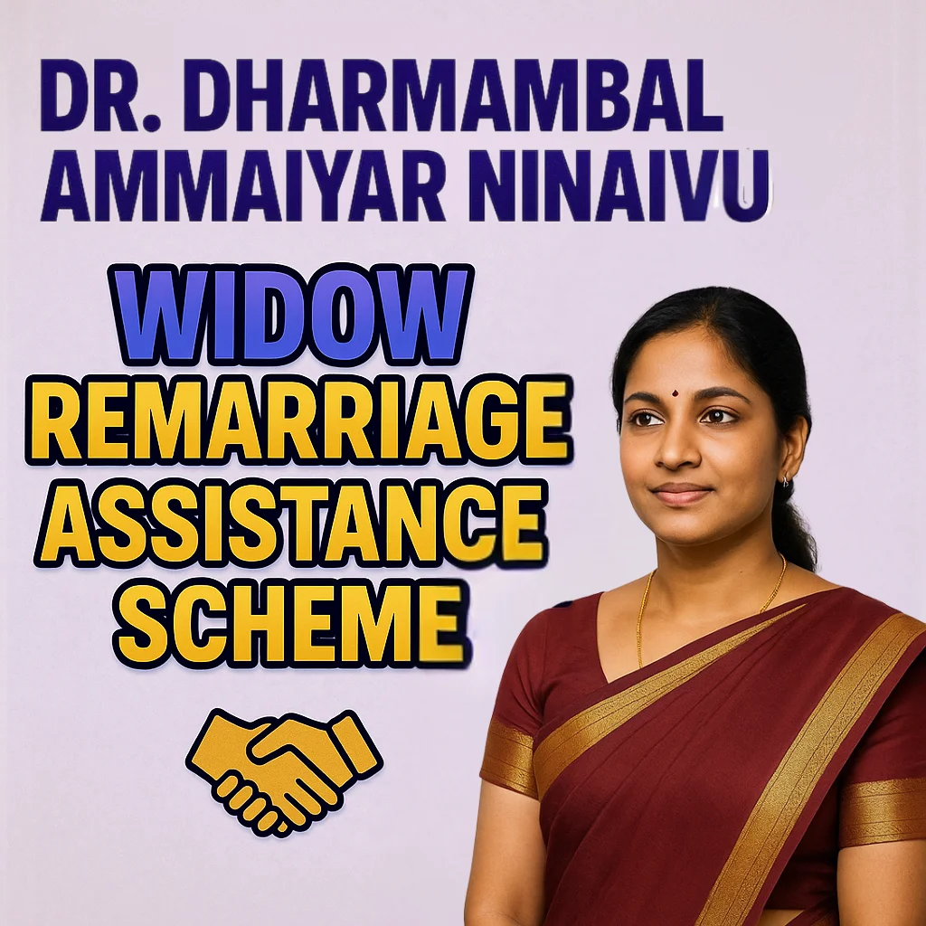 Dr. Dharmambal Ammaiyar Ninaivu Widow Remarriage Assistance Scheme ...