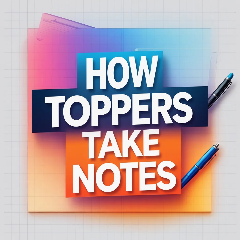 How toppers make notes - Simple note-taking tricks for high scores