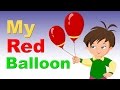 खुशनुमा बचपन | My Red Balloon Rhyme With Lyrics | English Rhymes for ...